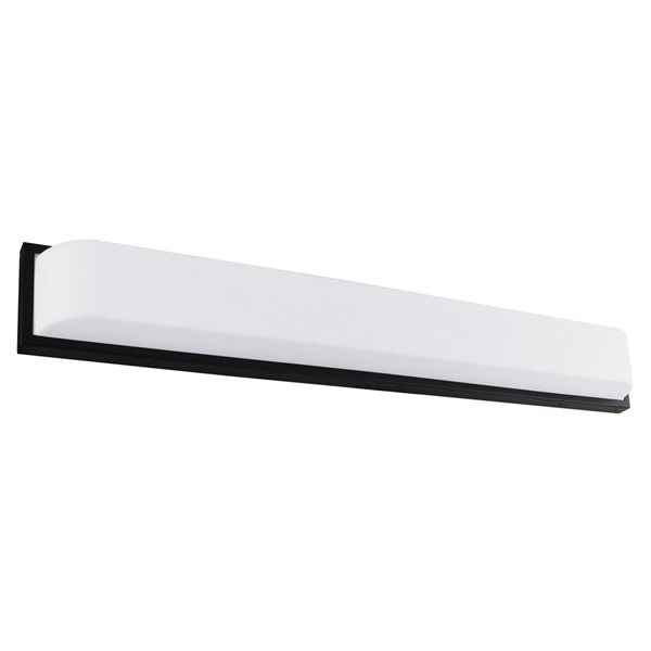 Eglo Aviron 1-Light 25.63-in LED Black Modern/Contemporary Vanity Light ...