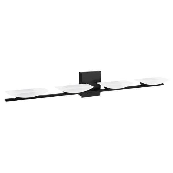 Eglo Metrass 3 4-Light 39.38-in LED Black Modern/Contemporary Vanity ...