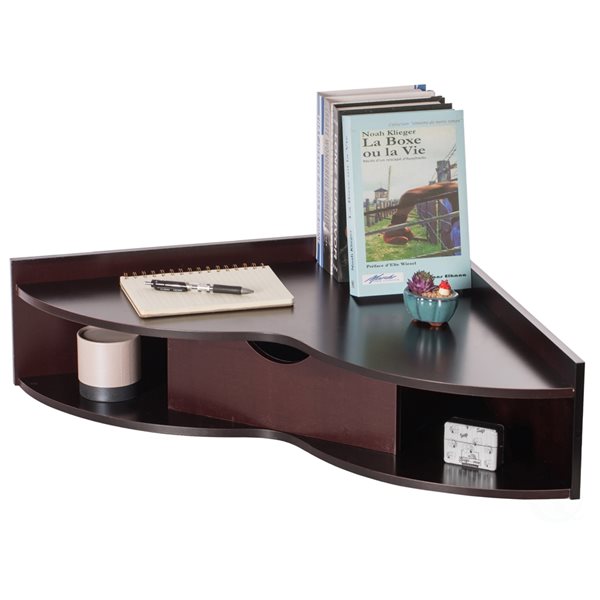 Basicwise 33-in Brown Modern/Contemporary Corner Desk QI004024.BN | RONA