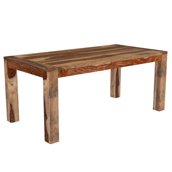 WHI Natural Wood Rectangular Fixed Standard (30-in H) Table 201-381DSH ...