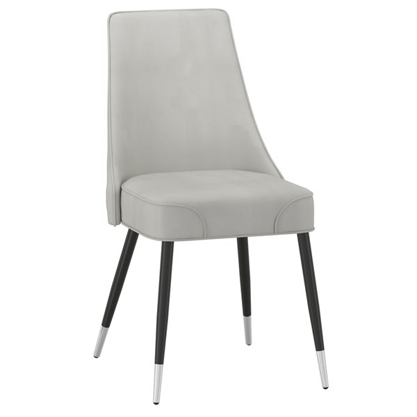 !nspire Walnut/Light Grey Dining Room Set with Rectangular Table - 7 ...