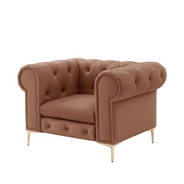 Inspired Home Nicole Miller Raeleigh Chesterfield Club Button Tufted ...