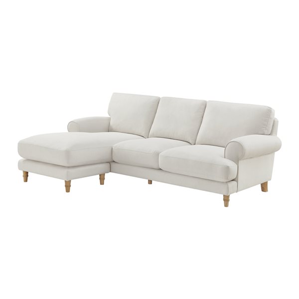 Inspired Home Carli Modern Cream Linen Sofa SRS283-03CM-LAC | RONA