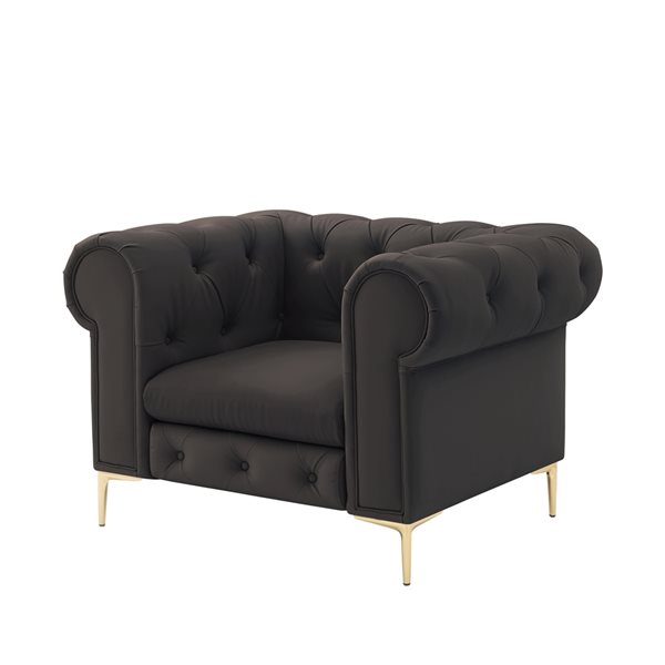 Inspired Home Nicole Miller Raeleigh Chesterfield Club Button Tufted ...