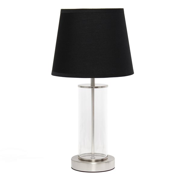Simple Designs 16.93-in Brushed Nickel/clear Glass Incandescent In-line ...