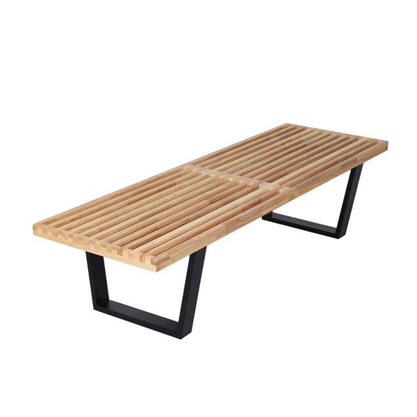 Plata Import Nelson 48-in Modern Brown Bench | RONA