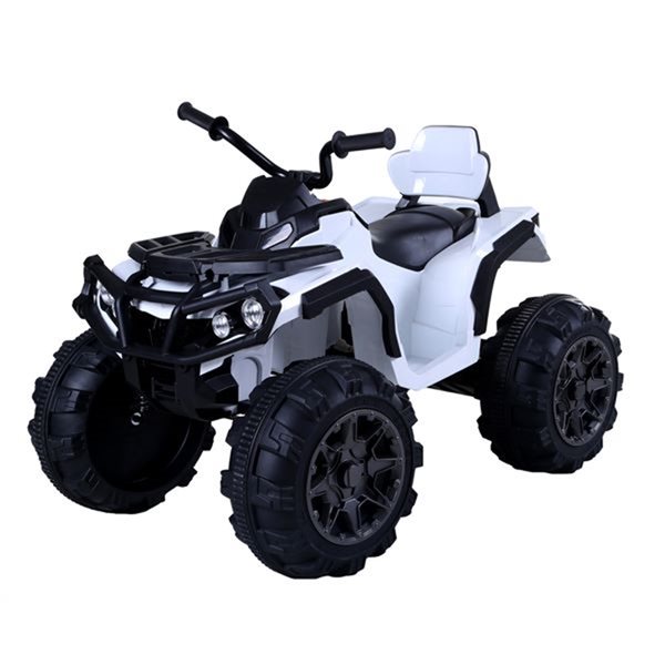 Kidsquad Heavy Duty 12V 2-speed Quad with Music System and 4 Wheel ...