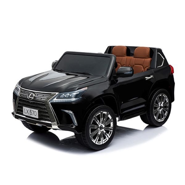 Lexus 570 12V Black Ride-On with Parental Remote and Full Music System ...