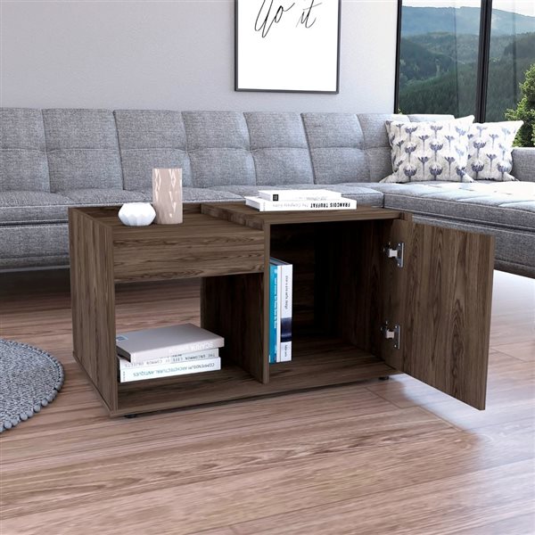 FM Furniture Velvet Dark Walnut Composite Coffee Table FM6707MLC | RONA