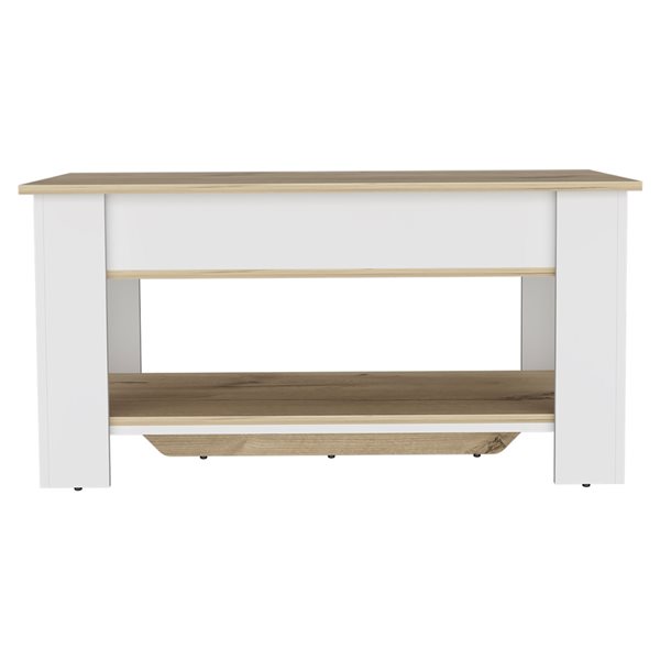 FM Furniture Daffodil Modern Light Oak/White Storage Table FM7104ZDB | RONA