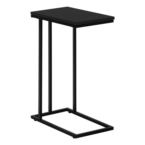 Monarch Specialties 10.25-in Black Composite Rectangular Accent Table ...