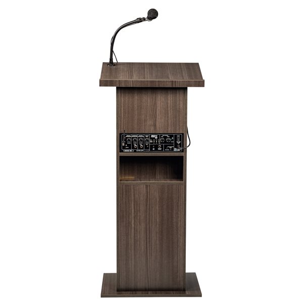 Oklahoma Sound Power Plus 22-in Brown Ribbonwood Modern/Contemporary ...