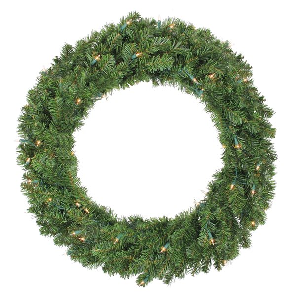 Northlight Pre-Lit Canadian Pine Artificial Christmas Wreath 32913277 ...