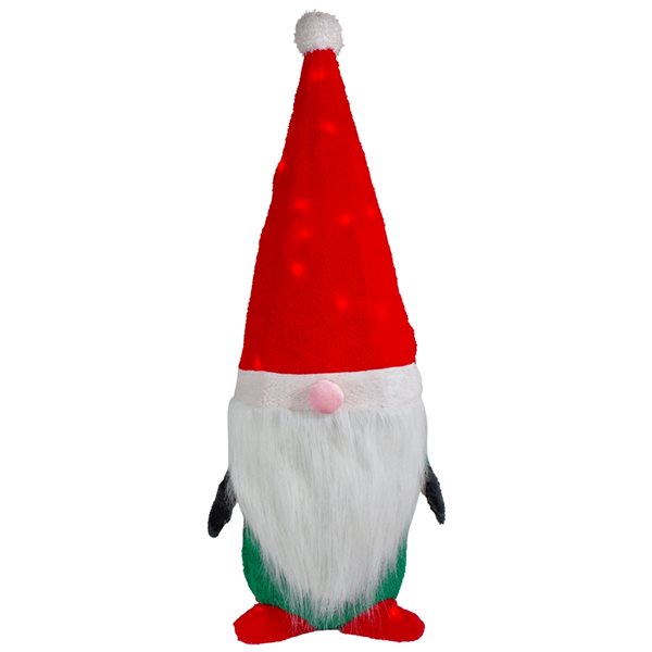 Northlight 35-in Lighted Red and Green Christmas Gnome 34862263 | RONA