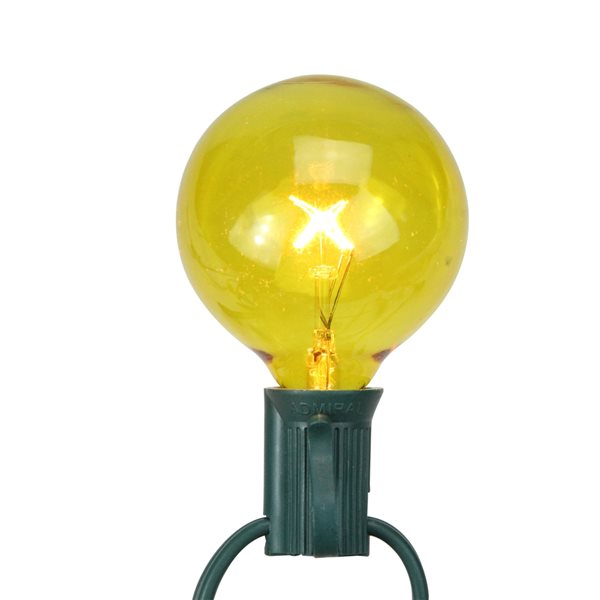 Northlight Yellow G50 Incandescent Christmas Replacement Bulbs - Pack ...