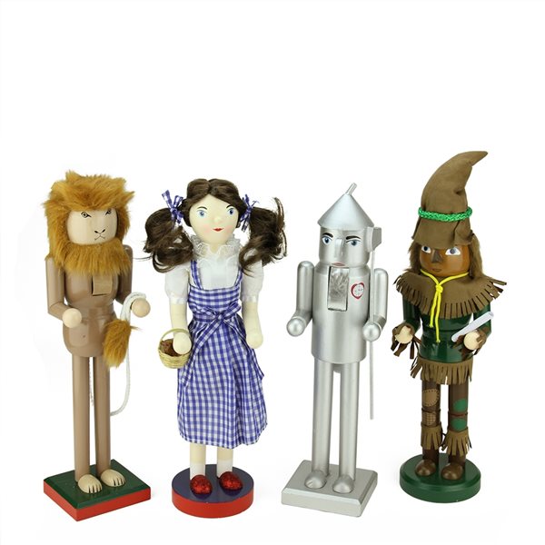Northlight Decorative Wizard of Oz Wooden Christmas Nutcrackers - Set ...