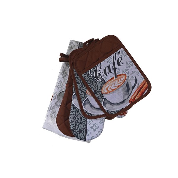 iH casadécor Brown Kitchen Towels - Set of 2 | RONA