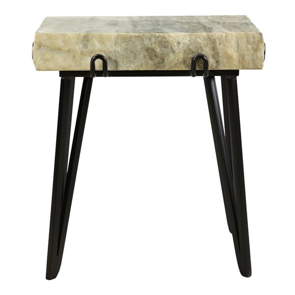 Moe's Home Collection Alpert Sand Marble Rectangular Accent Table IK ...