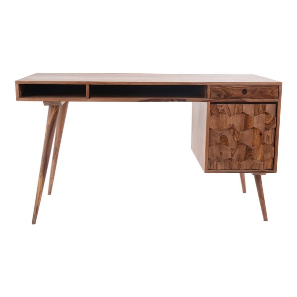 Moe's Home Collection O2 53.5-in Brown Wood Modern/Contemporary Writing ...