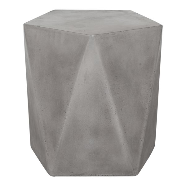 Moe's Home Collection Gem 18-in Grey Concrete Outdoor Stool BQ-1023-25 ...