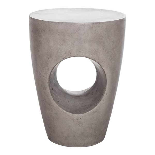 Moe's Home Collection Aylard 18-in Grey Concrete Outdoor Stool BQ-1003 ...