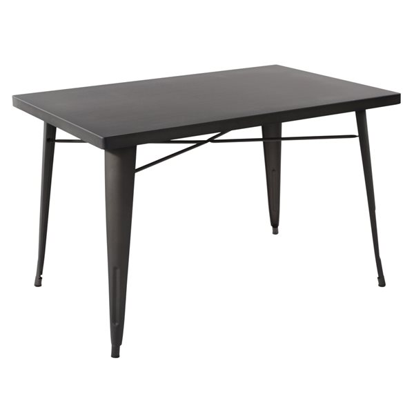 Table rectangulaire fixe Meilen par Homy Casa standard (30 po h.) en ...