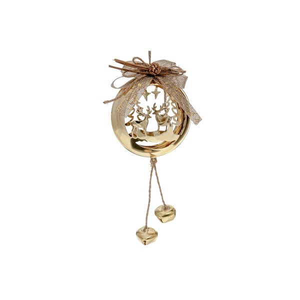 iH casadécor Round Gold Metal Tree Ornaments - Set of 6 | RONA