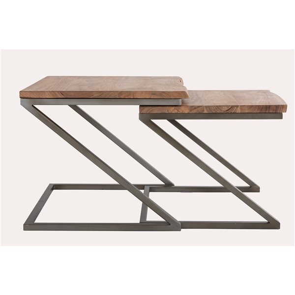 Primo International Rylie 2-piece Wood Rectangular Nesting Table 37014 | RONA