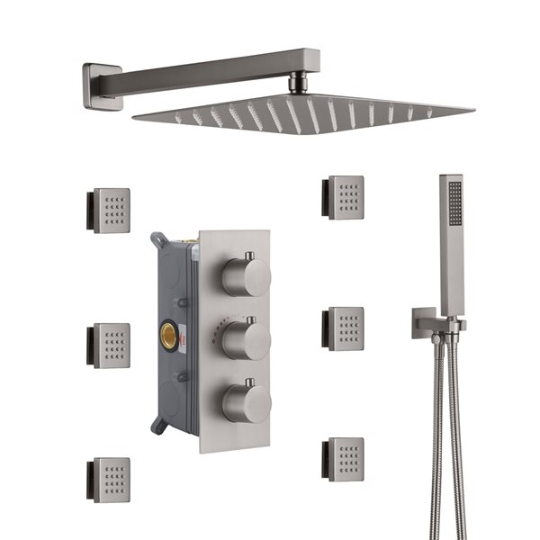 CASAINC Brushed Nickel Built-In Shower System | RONA