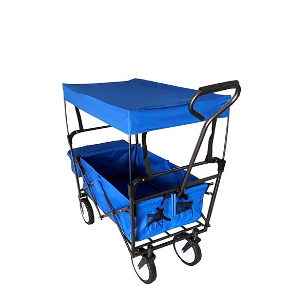 CASAINC Blue Fabric and Steel Folding Yard Cart CA-RW37292FBU | RONA