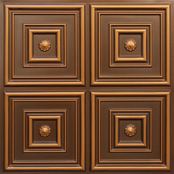 Dundee Deco Falkirk Perth Patchwork 24-in x 24-in Antique Gold Surface ...