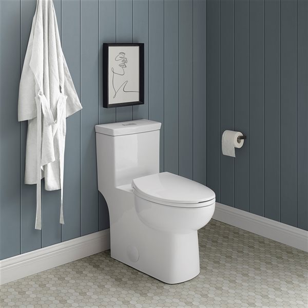 Swiss Madison Classe White Dual Elongated Toilet 12 in Rough In Size SM 1T117 RONA