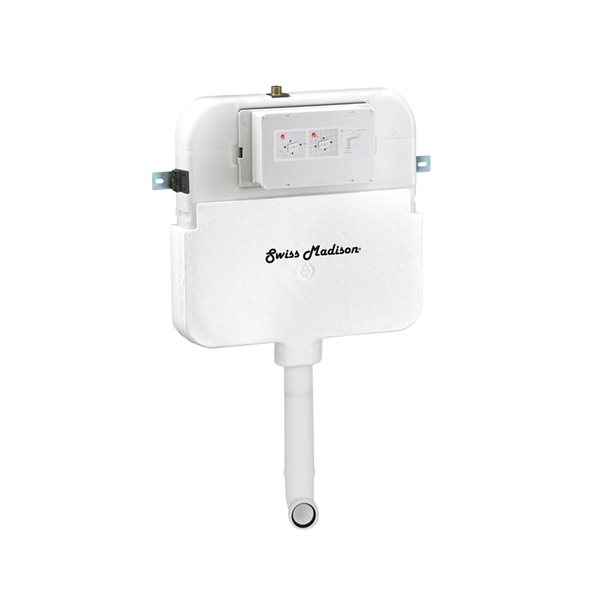 Swiss Madison Fantome E White Dual-Flush High Efficiency Toilet Tank SM ...