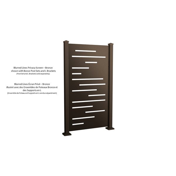 SUNBELLY PRIVACY SCREENS Sunbelly 36 x 68-in Aluminum Bronze Screen ...