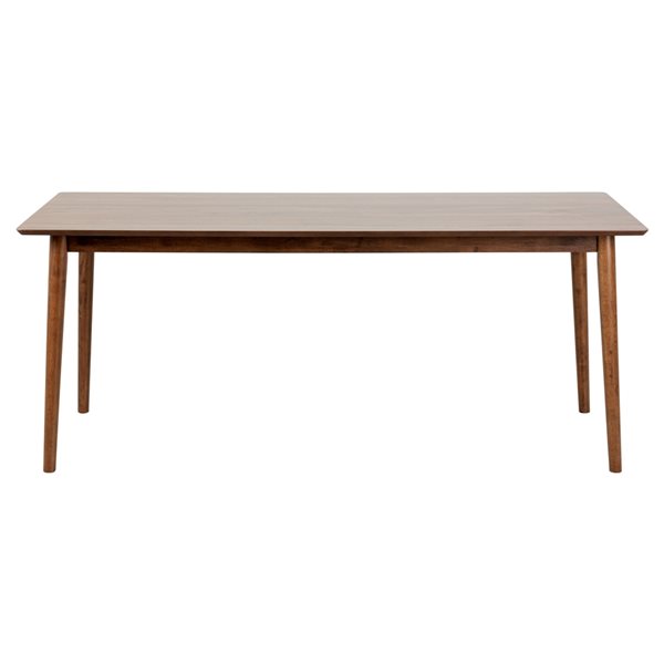 Actona Halifax Rectangular Walnut Veneer and Rubberwood Base Dining ...