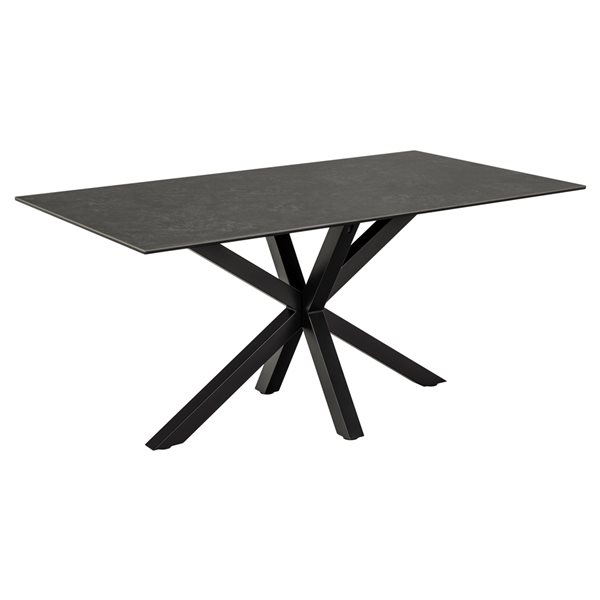 Actona Heaven Black Ceramic and Black Base Dining Table H000020855 | RONA