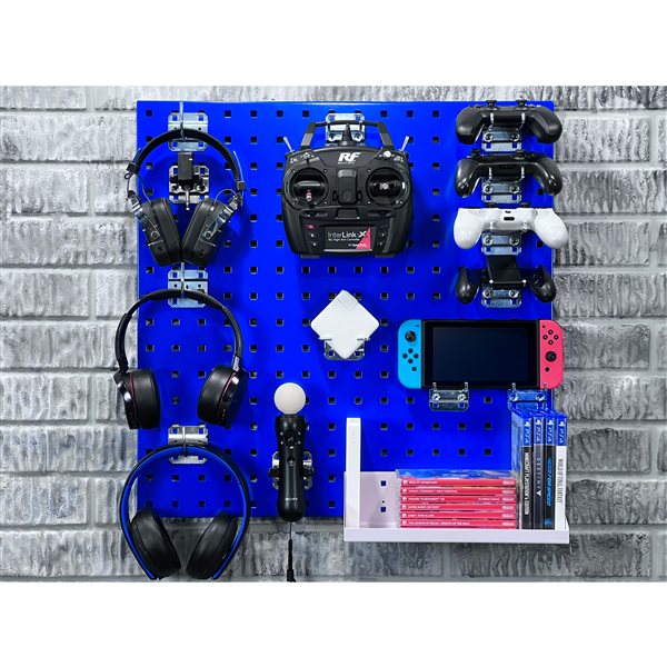 Triton Products LocBoard 24-in W x 24-in H Blue Steel Pegboard Kit - 48 ...