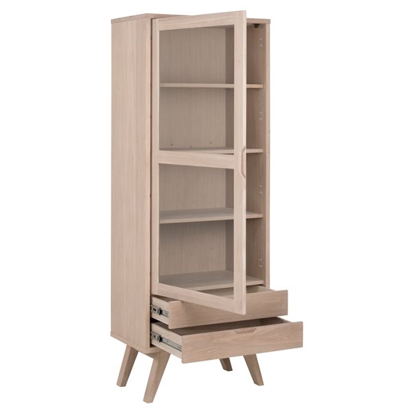 Actona 75-in A-Line Oak Veneer Display Cabinet 74851 | RONA