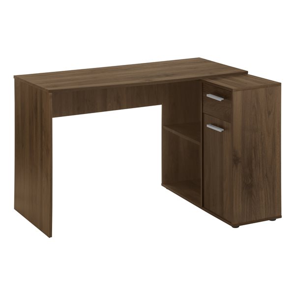 Monarch Specialties 46-in Dark Walnut Composite Wood Modern ...