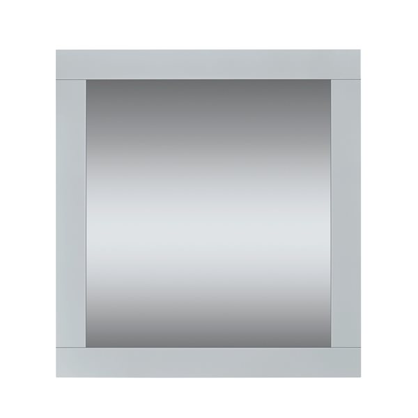 Luxo Marbre Nord 30-in Matte Grey Rectangular Bathroom Mirror | RONA