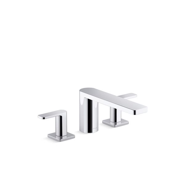 KOHLER Parallel Polished Chrome Two-Handle Deck-Mount Bath Faucet 27121 ...