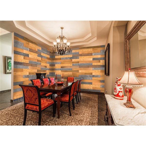 Wood Art Products Multi Color Wall Planks Samples for Interior Wall ...