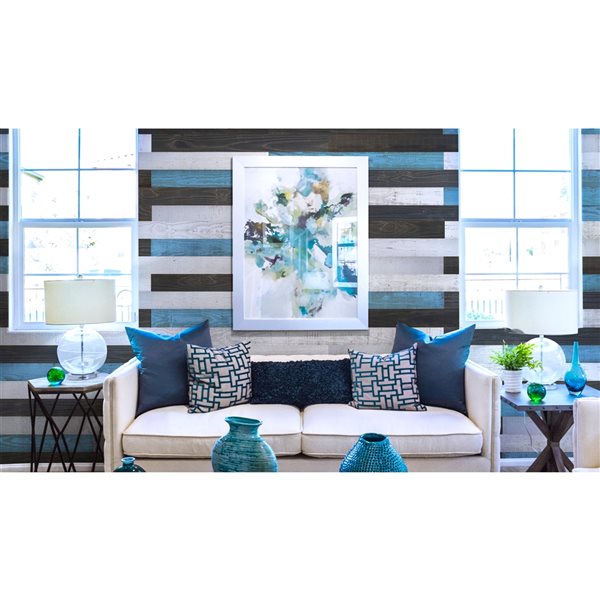WOOD ART PRODUCTS Échantillons de planches murales multicolores pour la ...