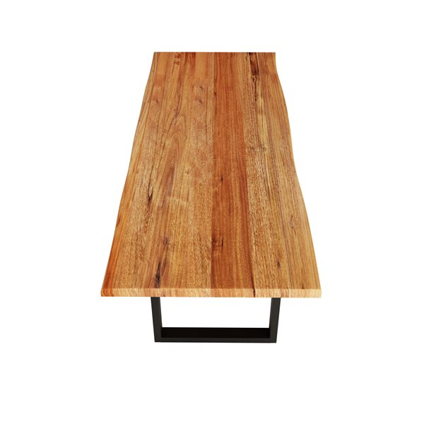 MobX Acacia 108-in x 40-in Dinning Table with U Black Legs | RONA