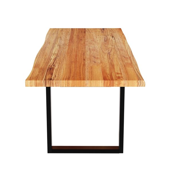 MobX Acacia 108-in x 40-in Dinning Table with U Black Legs | RONA