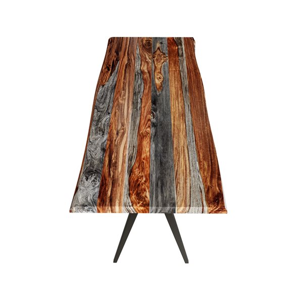 MobX Grey Sheesham 108-in x 40-in Dinning Table with Airloft Legs | RONA