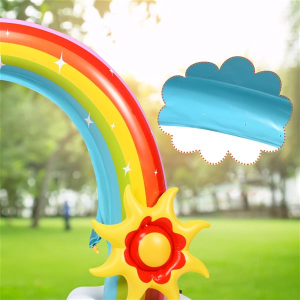 Costway Multicolour Inflatable Rainbow Sprinkler OP70505 | RONA