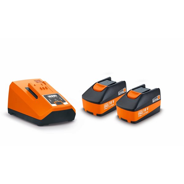 FEIN 18-Volt 5.2 A Lithium Power Tool Battery Kit with Charger - 2-Pack ...