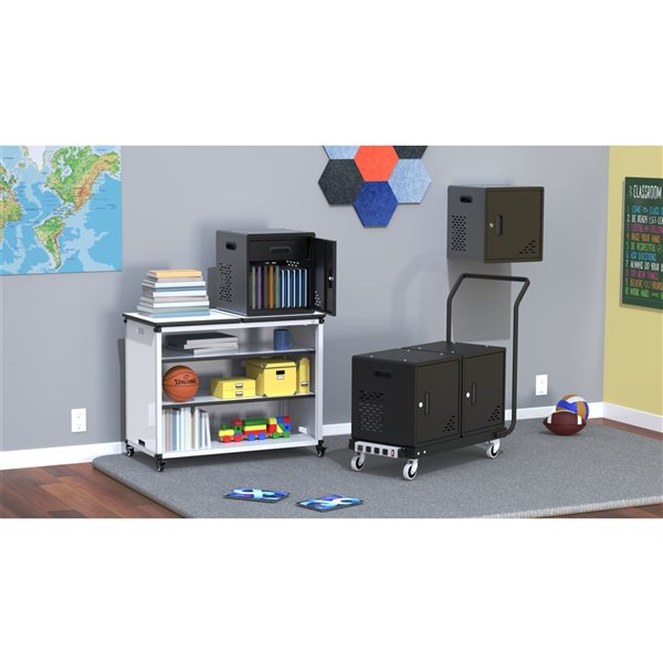 Luxor Modular Charging System 30-Device Modular Charging Cart LLMC30SP ...