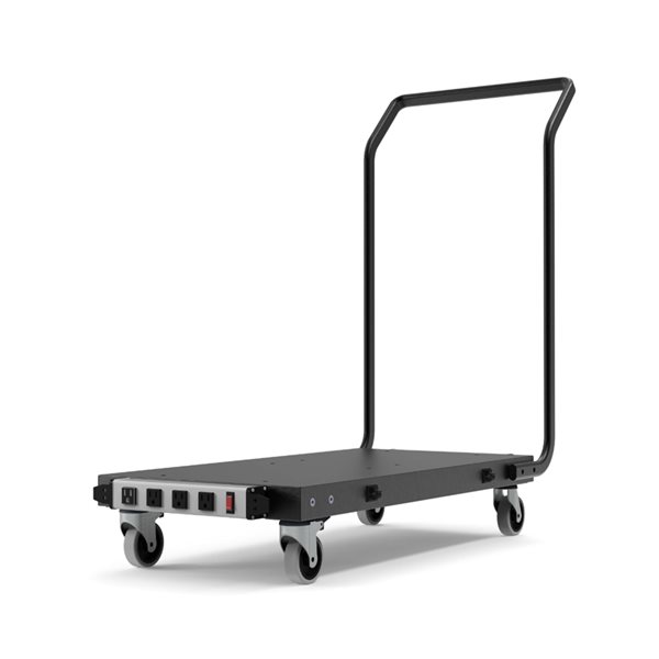 Chariot double à 4 roues Modular Charging System par Luxor en acier ...